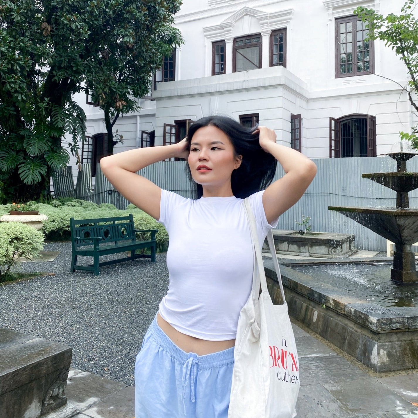 Basic Long Line Half Sleeve Fitted Top – Laconic Fashion, Nepal